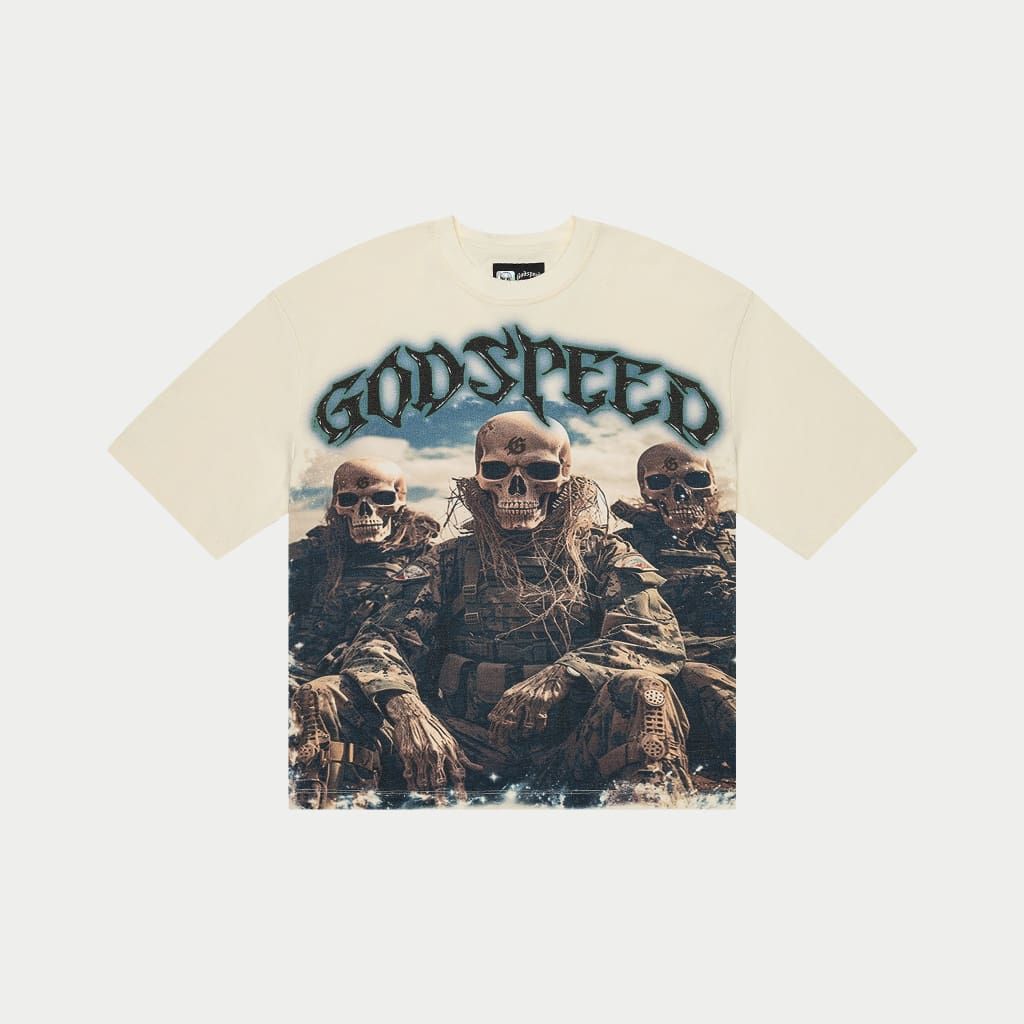 Godspeed Squadron T-Shirt Bone Wash – Common Hype