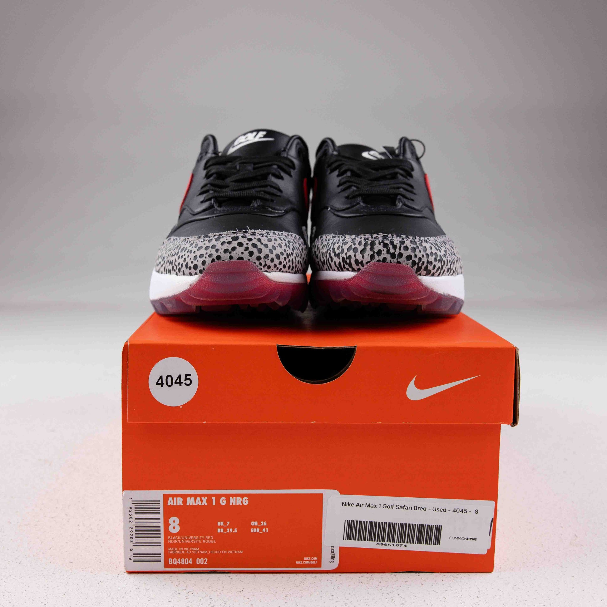 Nike Air Max 1 Golf Safari Bred - Used - 4045 – Common Hype